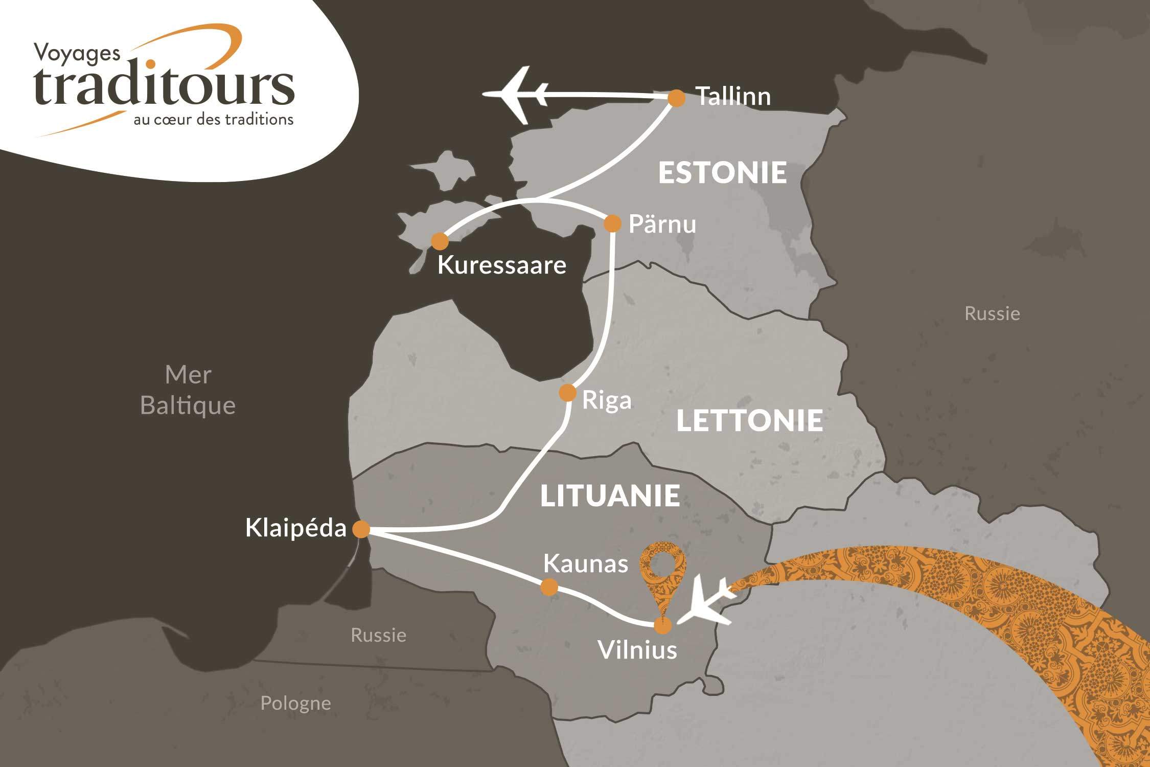 Pays baltes - Lituanie, Lettonie et Estonie (14 jours) | Voyages Traditours
