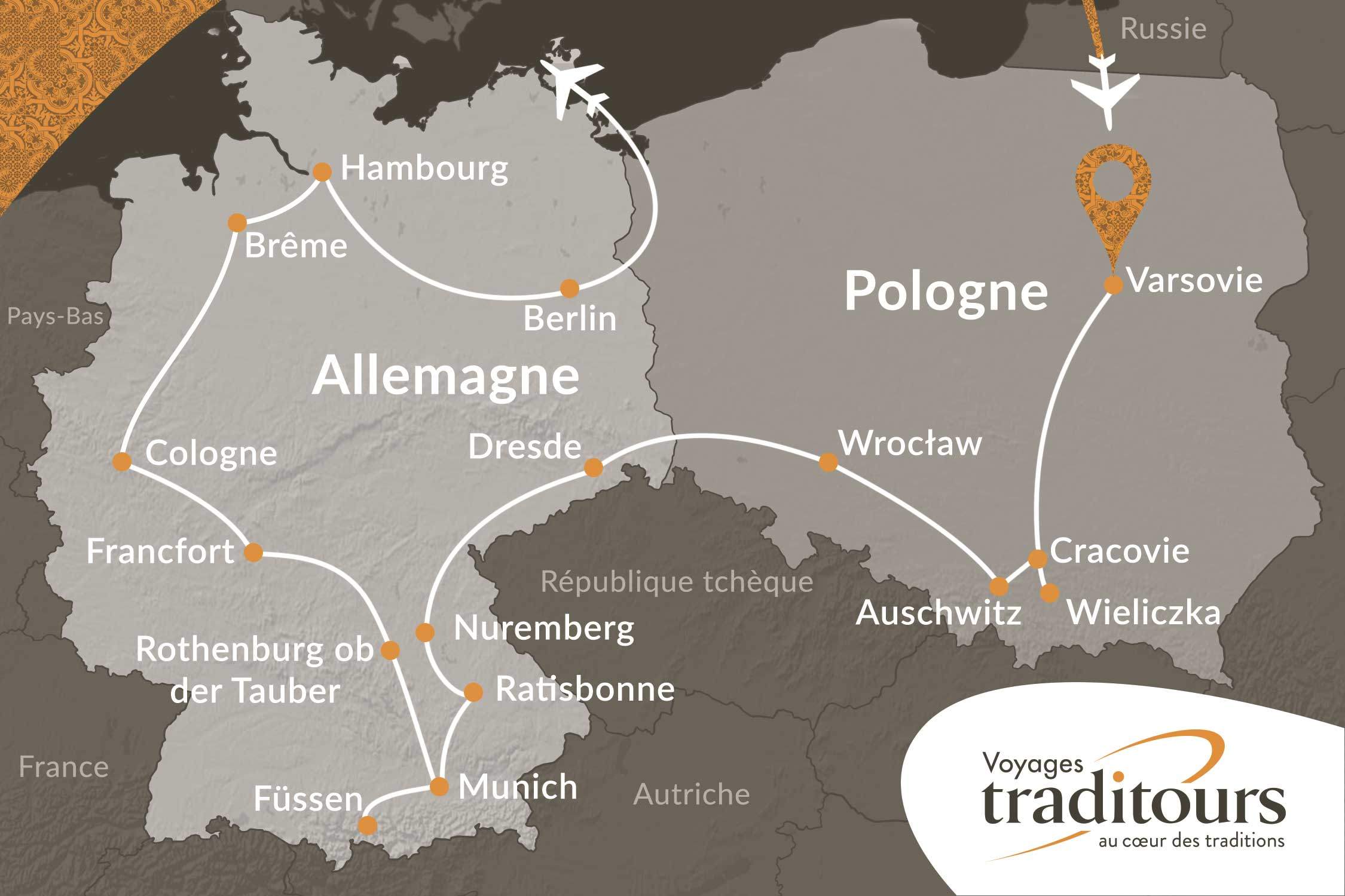 Allemagne & Pologne (20 jours) | Voyages Traditours