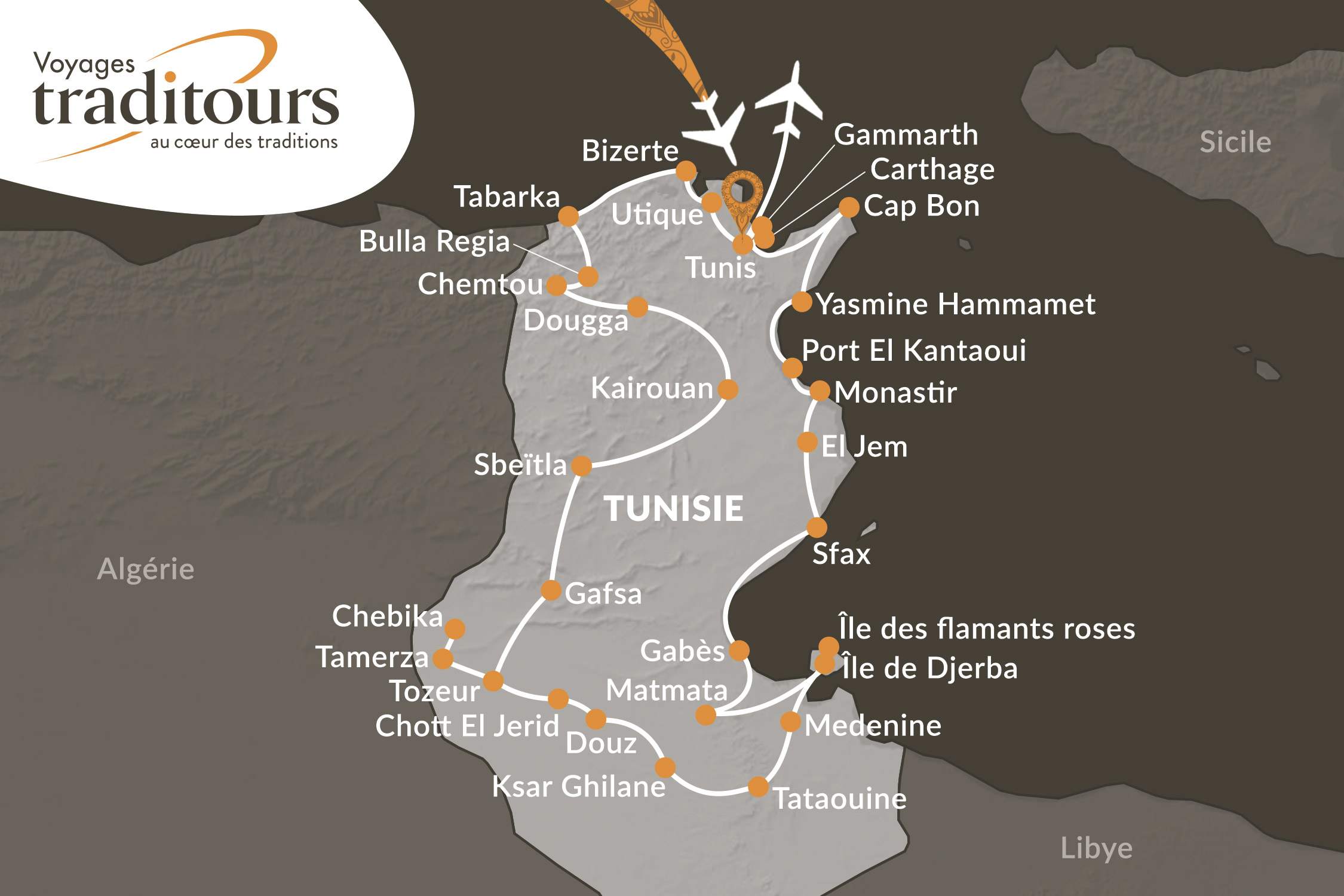 Tunisie (17 jours) | Voyages Traditours